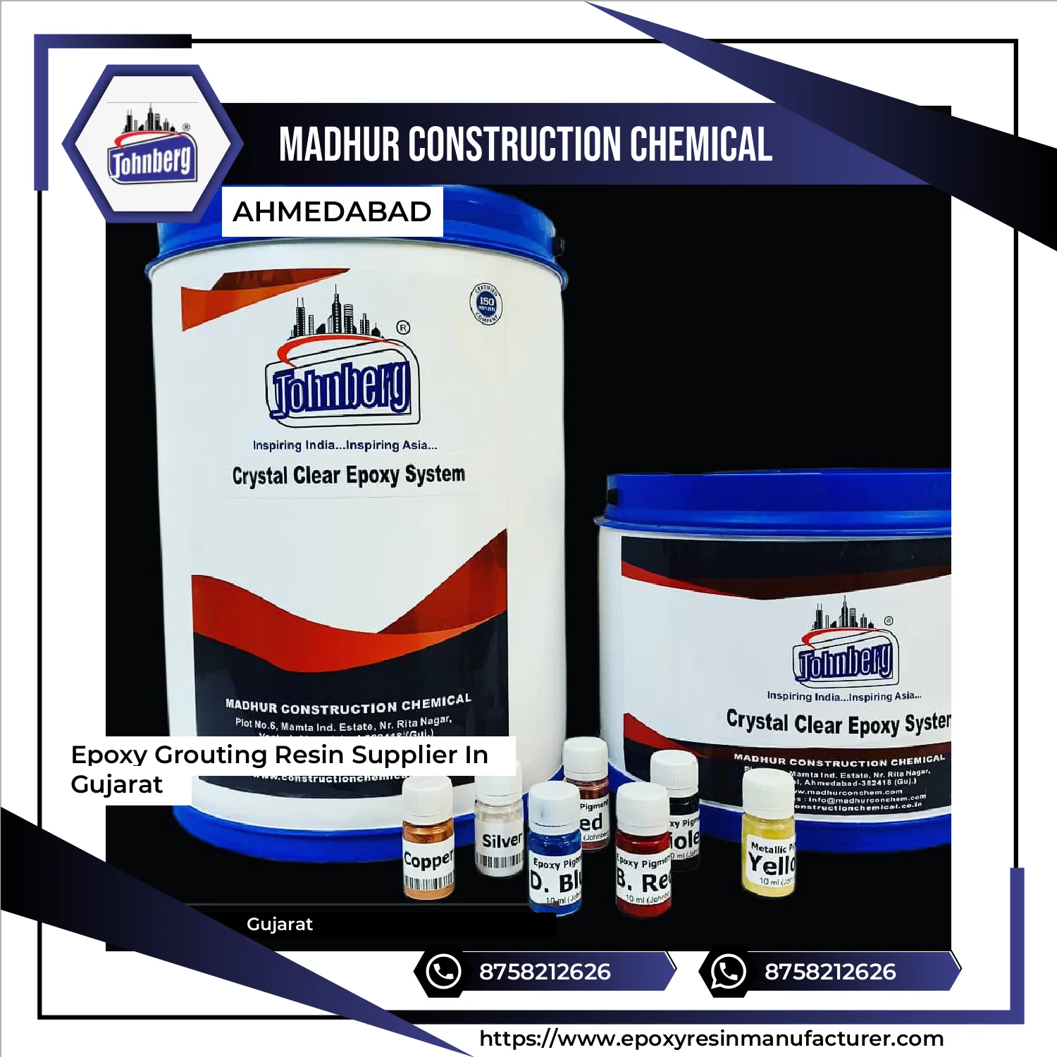 Epoxy Grouting Resin Supplier In Gujarat - Madhur Construction Chemical